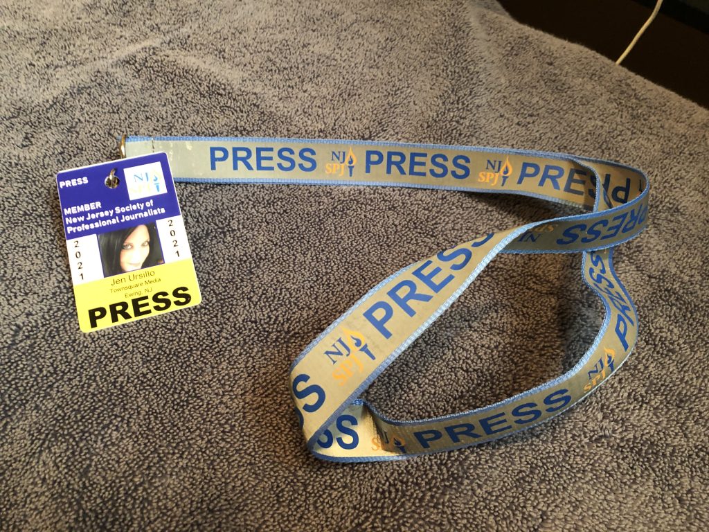 Double-Reflective, one-inch "PRESS" Lanyard